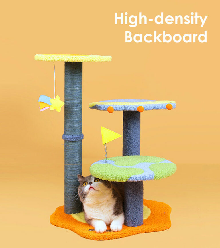Keep the spaceship cat tree dry and do not place it in a humid ...