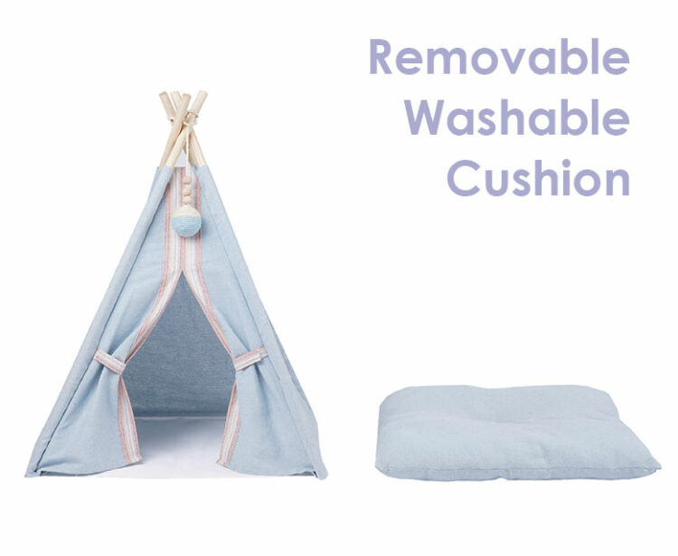 Home / Cat Beds & Beding / Cat Teepee / Light Blue Cat Teepee Bed