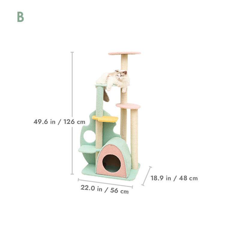 Home / Cat Furniture & Scratcher / Cat Trees & Towers / Pink Forest Cat ...