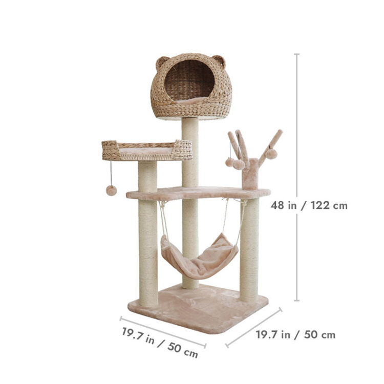 Home / Cat Supplies / Handwoven Cattail Cat Tree